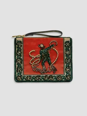 ALEMAIS Ace Cowboy Embellished Clutch - Multi