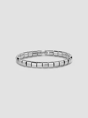 David Yurman Spiritual Beads Flat Bead Bracelet In Sterling 8mm - Silver