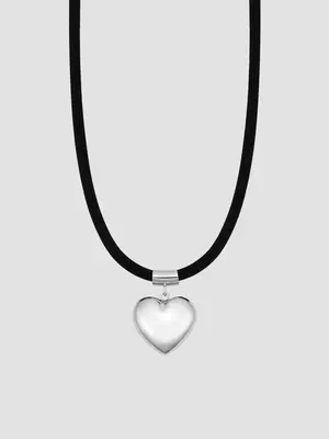 ORADINA Lover Cord Pendant Necklace In Sterling - Silver