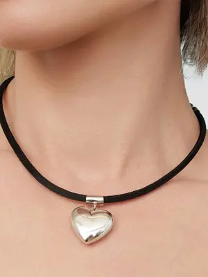 ORADINA Lover Cord Pendant Necklace In Sterling