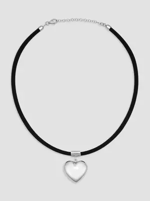 ORADINA Lover Cord Pendant Necklace In Sterling