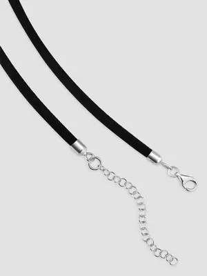ORADINA Lover Cord Pendant Necklace In Sterling