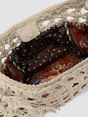 ALEMAIS Woven Maxi Leather Tote Bag