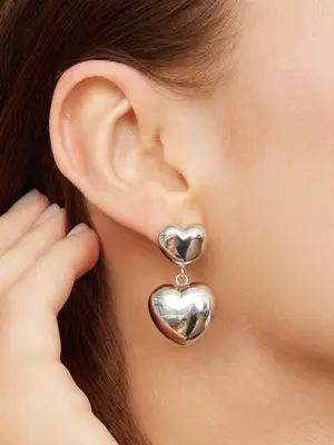ORADINA Lover Statet Drop Earrings In Sterling