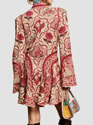 ALEMAIS Kenny Floral A-line Mini Dress