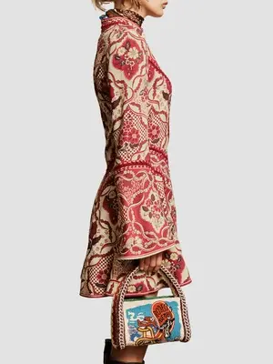 ALEMAIS Kenny Floral A-line Mini Dress