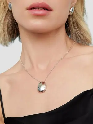 ORADINA Reflection Pendant Necklace In Sterling