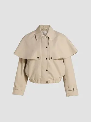 DH New York Lyla Layered Cotton-blend Jacket - Stone