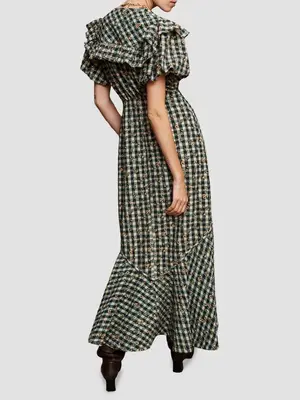 ALEMAIS Outrider Checked Cotton Seersucker Dress