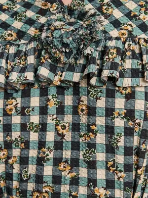 ALEMAIS Outrider Checked Cotton Seersucker Dress