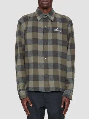 Amiri Oversized Heavy Cotton Flannel Shirt