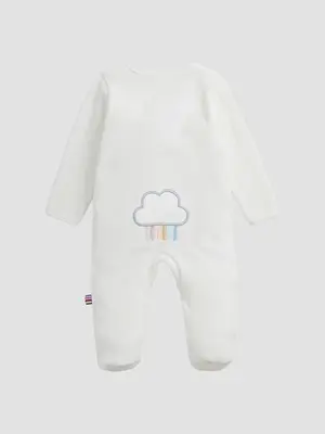 MAGNETIC ME Baby's Embroidered Cotton-blend Velour Footie