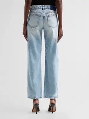 Ksubi Pinup Mid-rise Straight-leg Jeans