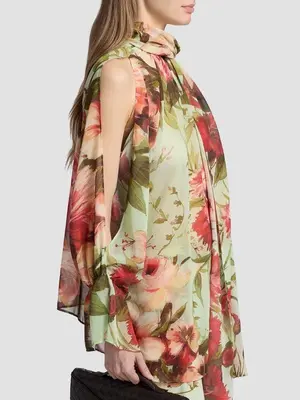 Chiara Boni La Petite Robe Slawa Floral Print Georgette Blouse
