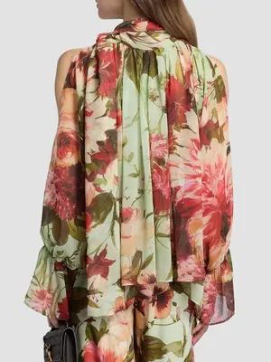 Chiara Boni La Petite Robe Slawa Floral Print Georgette Blouse