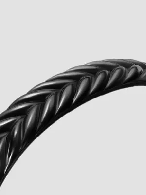 David Yurman Chevron Flex Bracelet In Titanium, 10mm