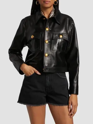 Blk Dnm Leather Jacket 74