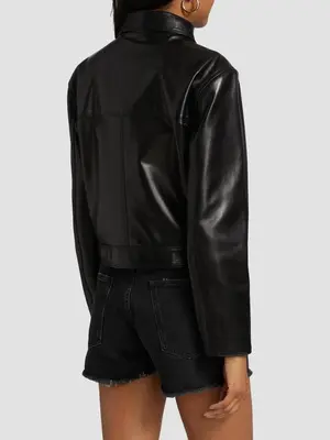 Blk Dnm Leather Jacket 74