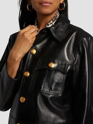Blk Dnm Leather Jacket 74