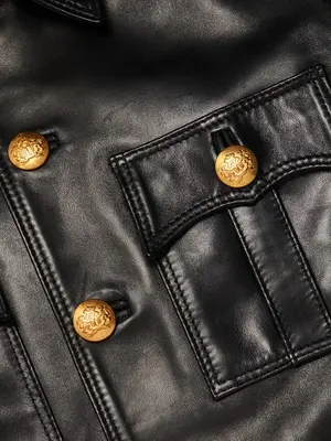 Blk Dnm Leather Jacket 74
