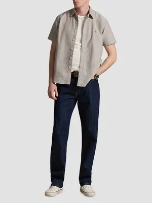 Polo Ralph Lauren Short-sleeve Oxford Shirt - Nutmeg Brown
