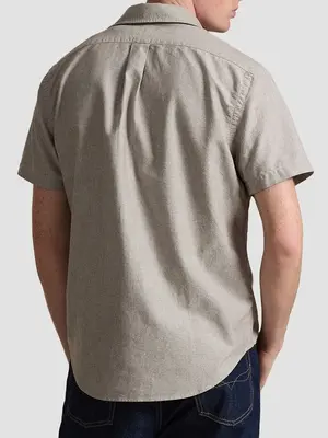 Polo Ralph Lauren Short-sleeve Oxford Shirt - Nutmeg Brown