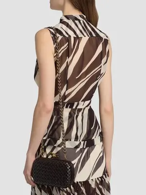 Chiara Boni La Petite Robe Gentia Abstract Georgette Button-down Blouse