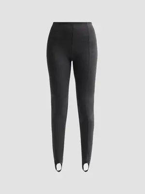 TOCCIN Axel Stirrup Melange Ponte Pants - Shadow