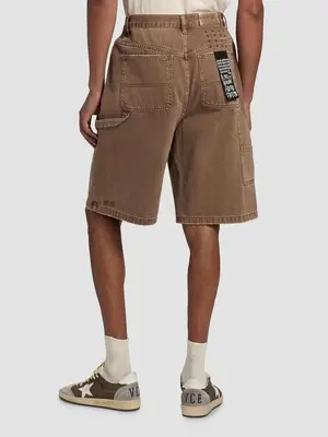 Ksubi Maxx Operator Wide-leg Carpenter Jean Shorts