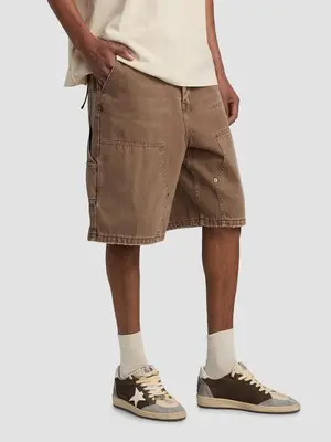Ksubi Maxx Operator Wide-leg Carpenter Jean Shorts