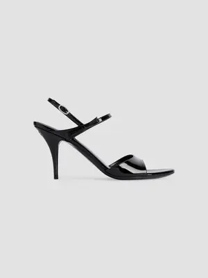 Balenciaga Avenue Bow Heel Sandals - Black