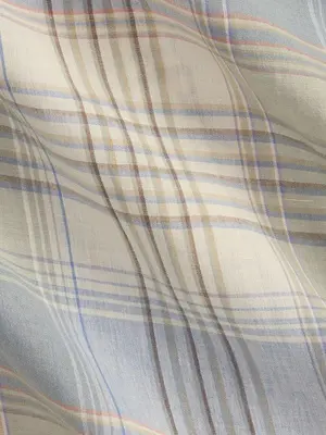 Ralph Lauren Purple Label Plaid Linen Sport Shirt