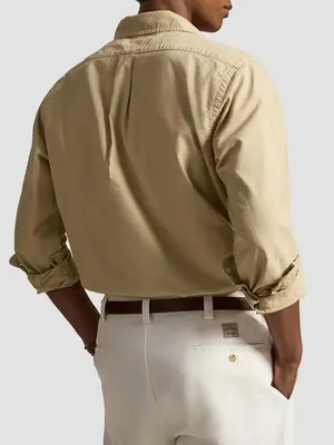 Polo Ralph Lauren Classic Fit Gart-dyed Oxford Shirt - Dune Tan