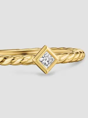 David Yurman Cable Stack Ring In 18k Yellow Gold