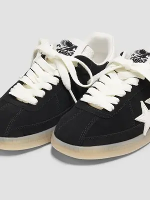 Amiri Pacific Star Leather Low-top Sneakers - Black