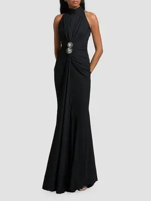Chiara Boni La Petite Robe Nitsa Gathered Jersey Gown