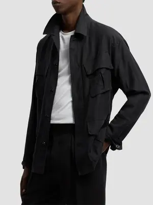 Ralph Lauren Purple Label Silk-linen Field Jacket