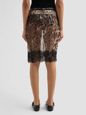 Ksubi Higher Than Heaven Mara Leopard-print Chiffon Skirt