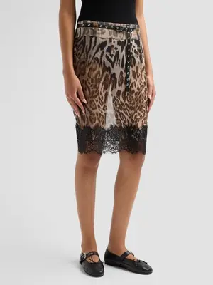 Ksubi Higher Than Heaven Mara Leopard-print Chiffon Skirt