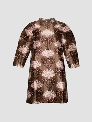 FRANCES VALENTINE Diplomat Floral Mini Dress - Olive Multi