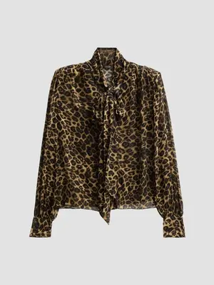TOCCIN Kaila Print Blouse - Leopard