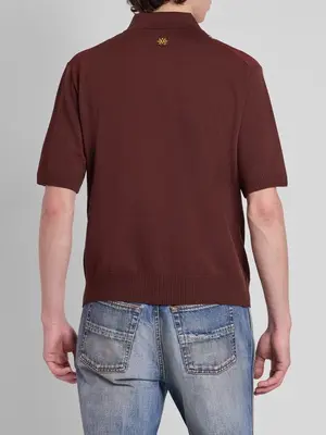 Amiri Abstract Paneled Wool-blend Short-sleeve Shirt