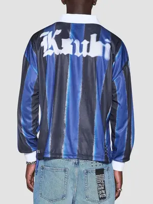 Ksubi Future Memory Offside Striped Mesh Long-sleeve T-shirt