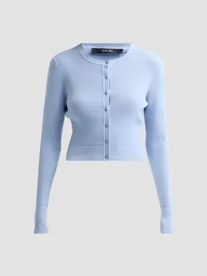 TOCCIN Zoe Cropped Fitted Cardigan