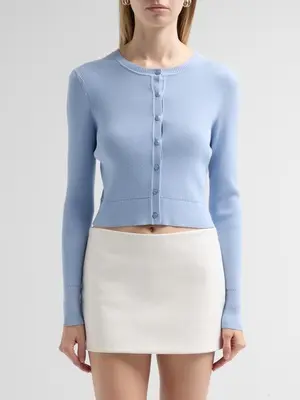 TOCCIN Zoe Cropped Fitted Cardigan