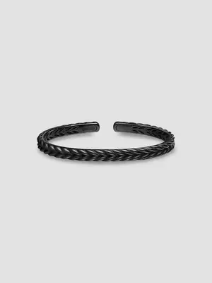 David Yurman Chevron Flex Bracelet In Titanium, 6.4mm