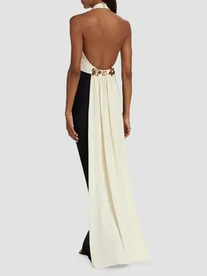 Chiara Boni La Petite Robe Noori Halter Mermaid Gown