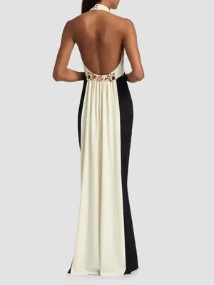 Chiara Boni La Petite Robe Noori Halter Mermaid Gown