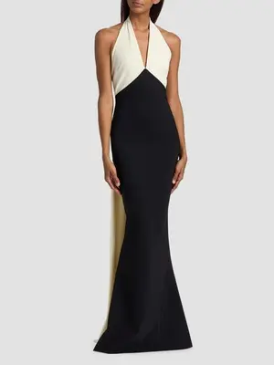 Chiara Boni La Petite Robe Noori Halter Mermaid Gown