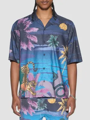Ksubi Moonlight Diner Short-sleeve Camp Shirt